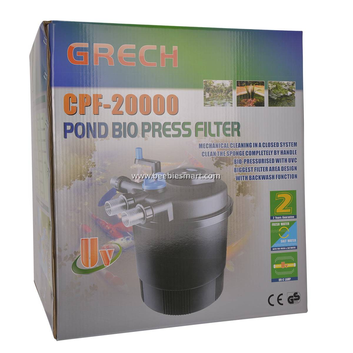 SUNSUN CPF-10000,CPF-15000,CPF-20000,CPF-30000 BIO PRESS FILTER + UV ...