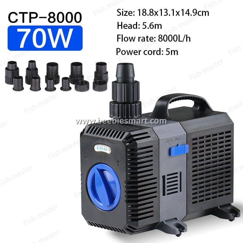 GRECH AMPHIBIOUS ECO POND AND AQUARIUM PUMP WT UK POWER PLUG ( CTP6000 ...