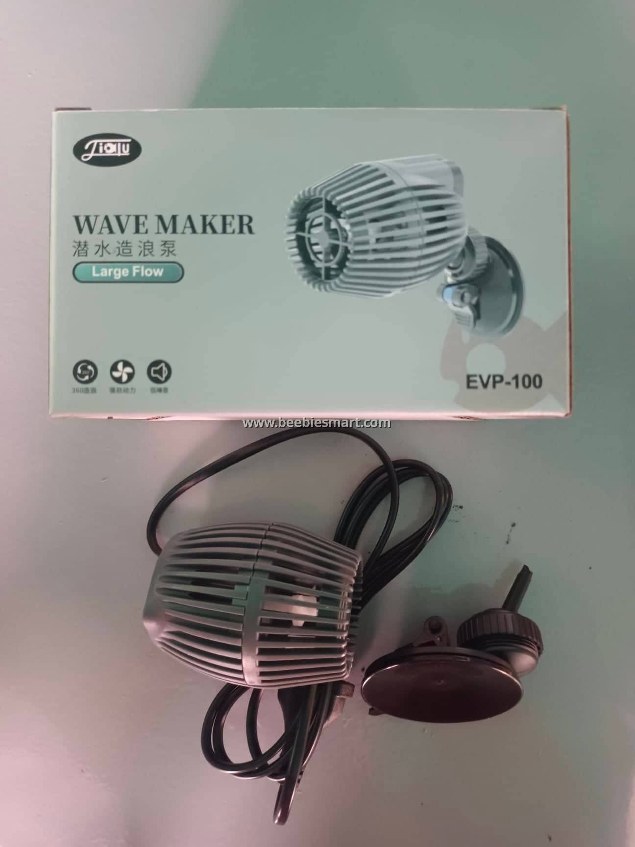 JIALU EVP100 SS WAVE MAKER + SUCTION CUP BASE 3000L/H 4W