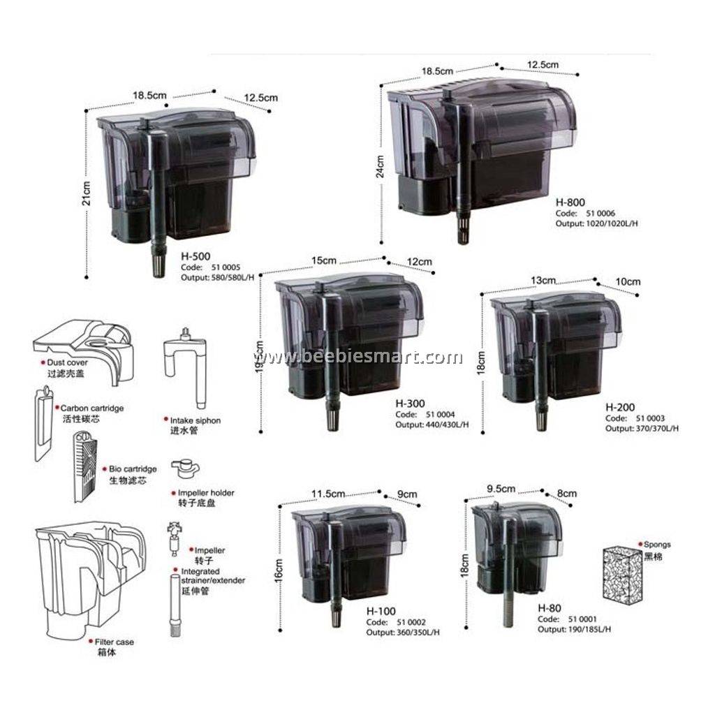 DOPHIN H100 HANGING FILTER