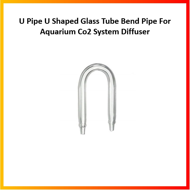 U Pipe U Shaped Glass Tube Bend Pipe For Aquarium Co2 System Diffuser