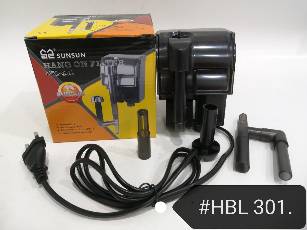 Sunsun Hang On Filter - HBL-301 / HBL-501 / HBL-701. Water Pump Hanging External.